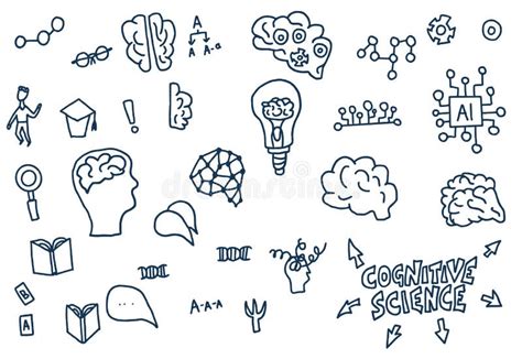 Cognitive Science Concept Set Of Vector Elements Stock Vector Illustration Of Mind Health