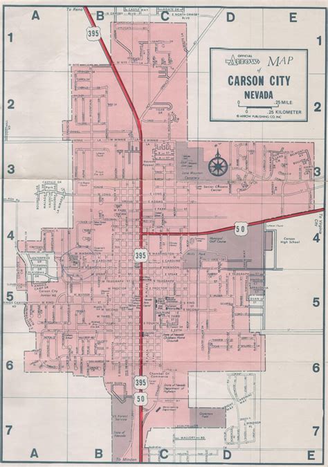 Map Of Carson City From The Early 1970s Rcarsoncity