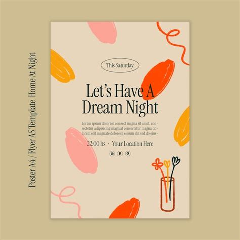 Free Psd Wine Party Template Design