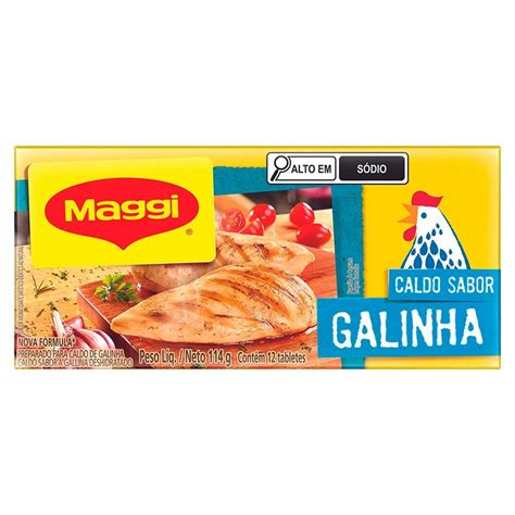 Caldo Maggi Galinha 114g Embalagem Com 100 Unidades Martins Atacado