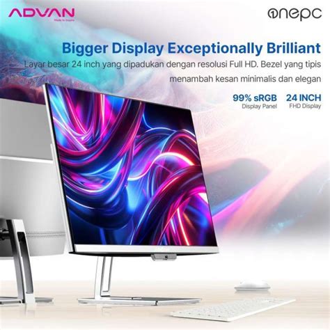 Promo Advan Onepc All In One Aio Pc Intel N100 4gb 128gb Windows 11 Garansi Resmi Diskon 50 Di