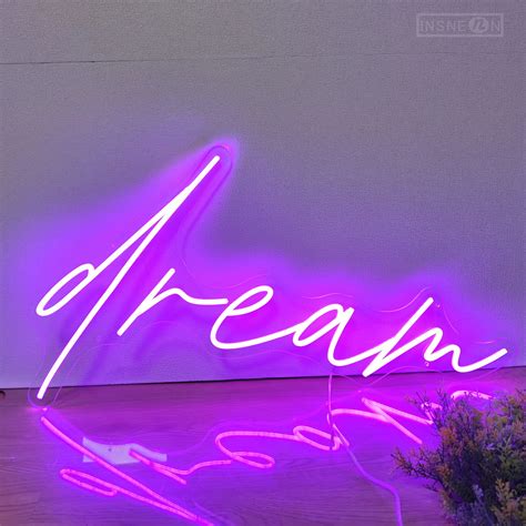 Led 네온 사인 꿈의 모양 Usb 전원 네온 램프 침실 바 파티 벽 학교 클래스 장식 플렉스 아크릴 Led 네온 사인 선물 Aliexpress