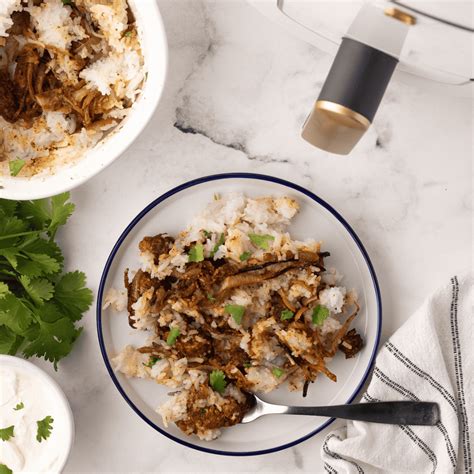 Air Fryer Chicken Biryani Fork To Spoon