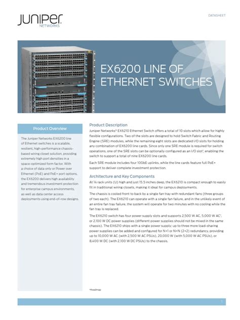 Ex 6200 Datasheet Pdf Pdf Network Switch Ip Address