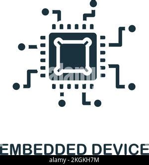 Embedded System Icon Monochrome Simple Embedded System Icon For