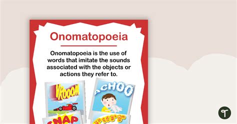 Onomatopoeia Poster Teach Starter