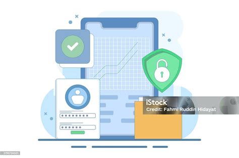 Mobile Device Security Concept With Password Flat Developer Prepares Security System To Protect
