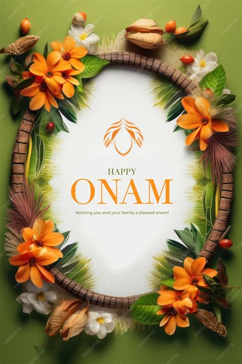 Premium Psd Happy Onam Poster Illustration Ai Generativexa