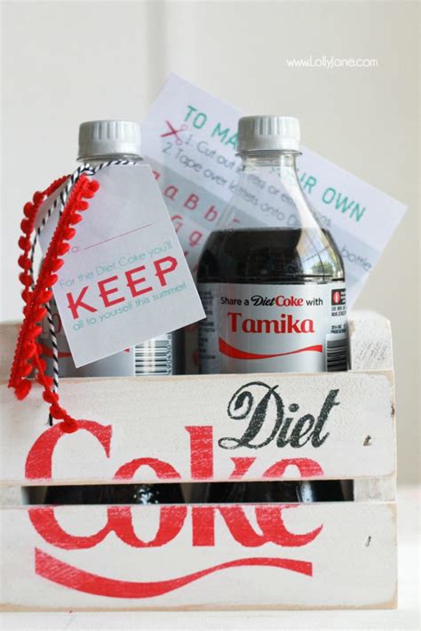 Diy Diet Coke Bottle Hack Free Printable Stickers