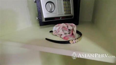 Discrete Asian Chicks Grabbing White Rod For Fun