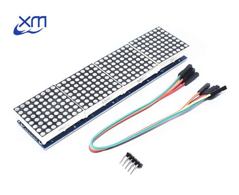10pcs Max7219 Dot Matrix Module Microcontroller Module 4 In 1 Display C14 Greenred In