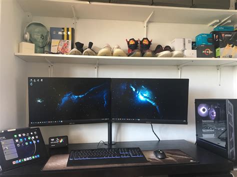 Upgraded To The Dual Monitor Still A Working Progress New Keyboard And