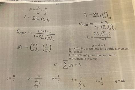 Transportation Engineering Find Cyle Length And
