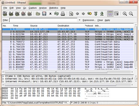 Windows下如何正确使用ethereal抓包工具。ethereal工具 Csdn博客