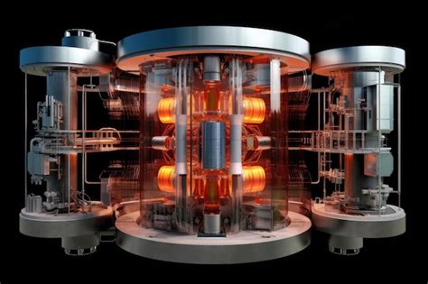 Premium AI Image Theme Of Nuclear Fusion Large Experimental Setup In