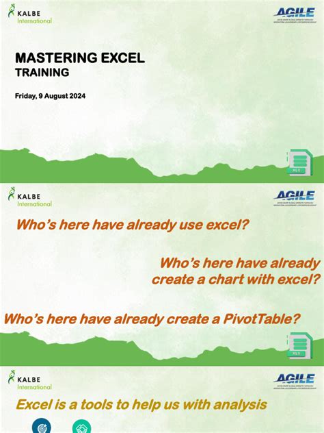 Mastering Excel Training 9 Aug 2024 Pdf Computing