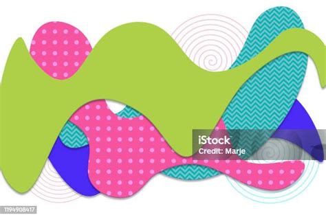 팝 아트 만화 만화 디자인 여러 가지 색상의 종이 컷 곡선 모양 원 아치메데인 나선형 잘려지거나 찢어진 종이에 대한 스톡 벡터 아트 및 기타 이미지 Istock