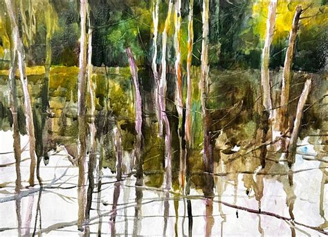 Pin By Vladislav Perevedentsev On Абстрактный пейзаж Watercolor Aqua