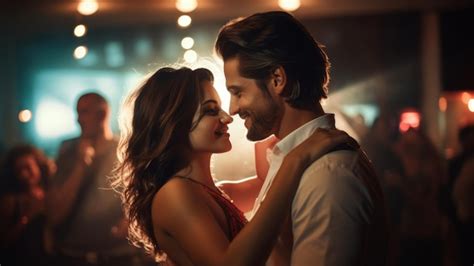 Premium Ai Image Attractive Couple On The Dance Floor