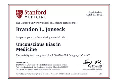 Stanford University Medical School Unconscious Bias In Medicine