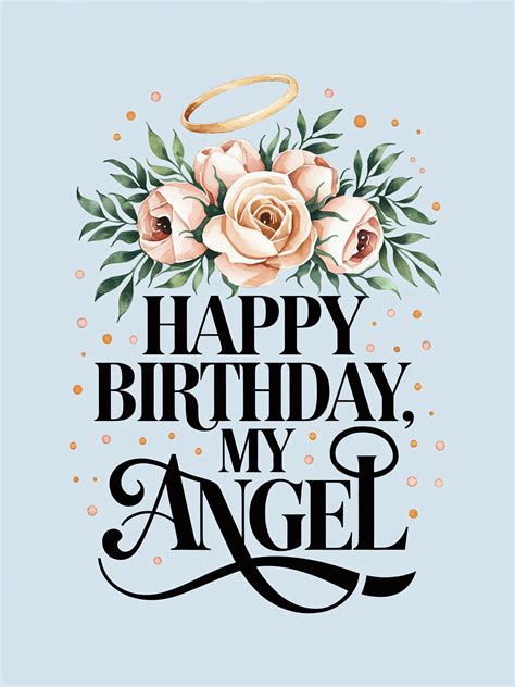 Free Download Happy Birthday Angel Card