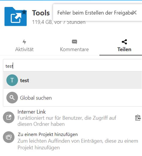 Freigabe von SMB Ordner führ zu Fehler Deutsch german