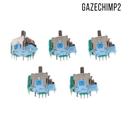 5 pieces 3d analog joystick wireless controller rocker for blue