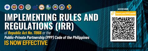 ppp code irr takes effect reflects needs and perspectives of stakeholders ppp center