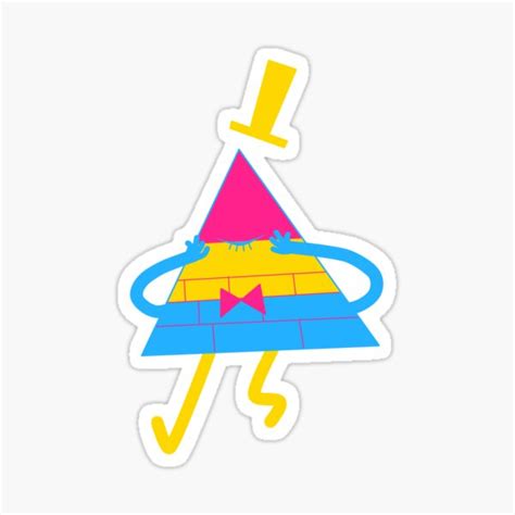 Pansexual Bill Sticker For Sale By Randomdraggon Redbubble