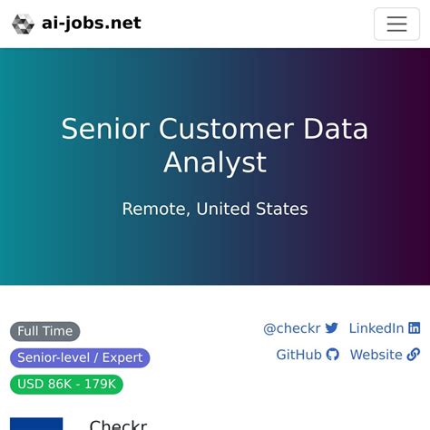 Hiring Senior Customer Data Analyst Remote Raimljobs