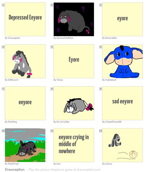 Depressed Eeyore Drawception