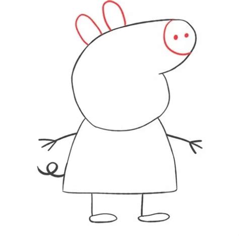 آموزش نقاشی کودکانه پپا پیگ به روش خیلی ساده