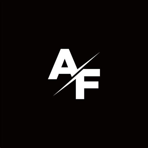af-Logo-Brief-Monogramm-Schrägstrich mit moderner Logo-Design-Vorlage ...