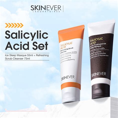 SKINEVER Salicylic Acid Acne Treatment Set Moisturizing Masque Deep