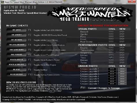 Need For Speed Most Wanted Pc Cheat Codes And Unlockables Fox My Xxx