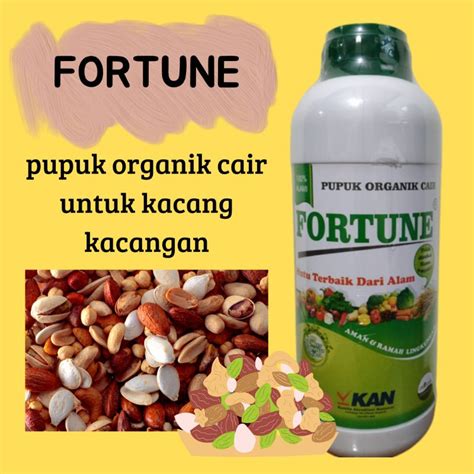 Jual Pupuk Organik Cair Terbaik ZPT Multiguna POC Fortune Pembesar Buah Penyubur Tanaman Kacang