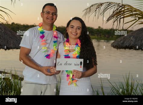 Passionate And Happy Couple After Accepting Marriage Various Poses And