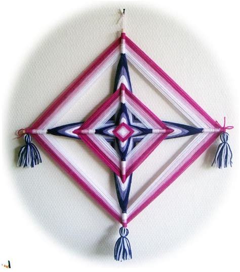 Ojo De Dios Roze En Paars Desirestless Flickr Yarn Crafts Diy And