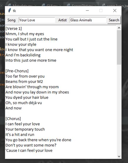 Github Fingolfin7music Metadata And Lyrics Python Project That