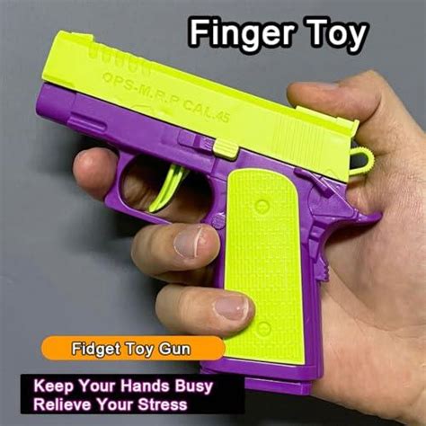 Dreamplay Fidget Toy Gun Set 2 Piezas De Plástico 3d Mini 1911 Fidget