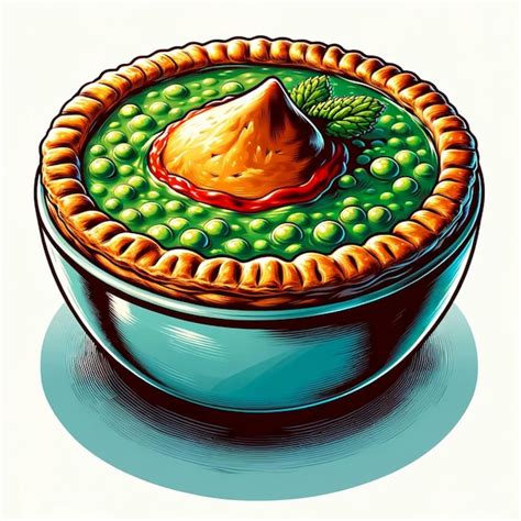 Premium Photo Pie Floater Illustration Of A Typical Australian Food