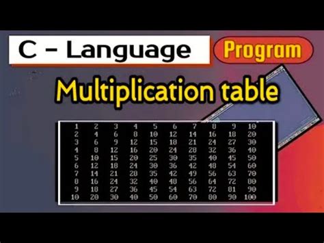 Write C Program To Print Multiplication Table Of Using While Loop Programming Web Coding