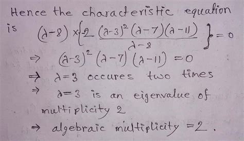 Answered The Scalar λ 3 Is An Eigenvalue For The Matrix 4 2 5 4 0