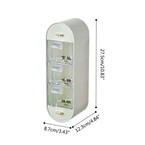 Wall Mounted Condiment Multifunction Organization Case Supplies For