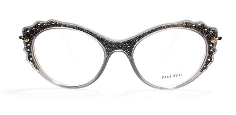 оправа для очков Miu Miu 01p Usc 1o1 Ободковая Бабочка Женские Серый цвет