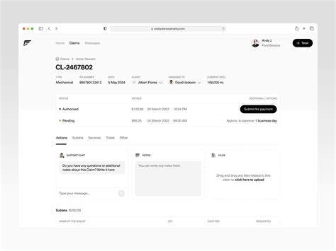 Claim Details Submit For Payment Endurance Warranty In 2025 Web