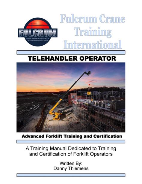 Telehandler Operator Fulcrum Virtual Crane Training International