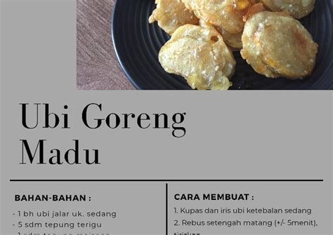 Resep Ubi Goreng Madu Oleh Riskasan Cookpad