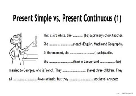 Презентация Present Simple Present Continuous упражнения