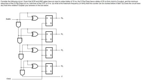 solved consider the following circuit given that xor and and gates
